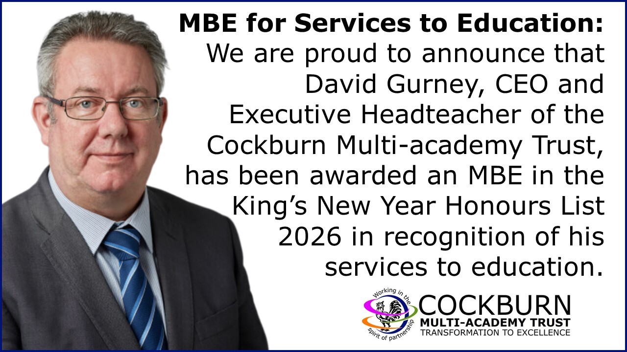 Mr D Gurney MBE award for Services to Education - News Blog - Cockburn ...